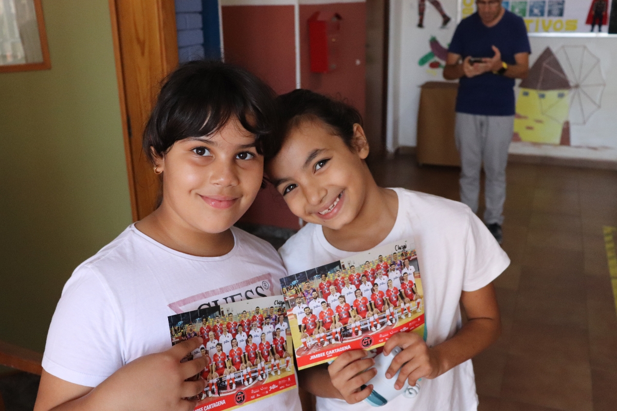 Continúa la gira escolar del Jimbee Cartagena por los colegios de La ...